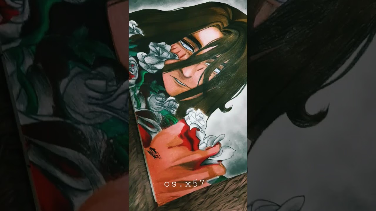 I Draw Eren with color pencils! Final Drawing (進撃の巨人) - 進撃の巨人おすすめ動画まとめサイト