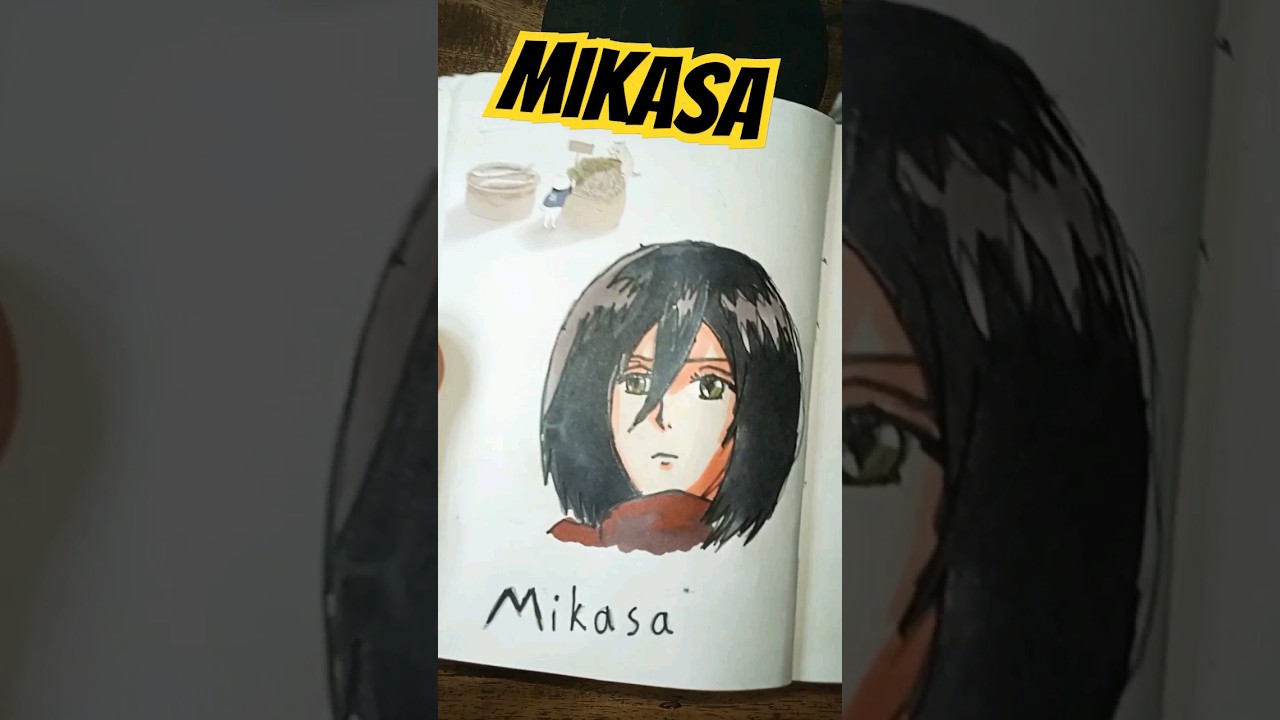 Drawing Mikasa | Attack on Titan | 進撃の巨人 | ART PIECE #anime #AoT # ...